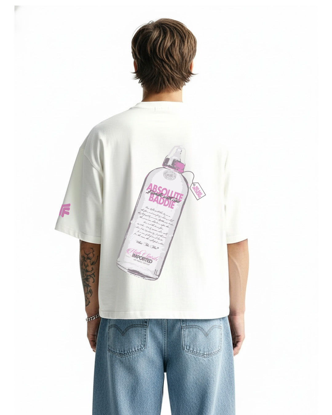 Buy Absolute Baddie Heavyweight Printed Boxy T-shirt | 280 GSM Cotton ...