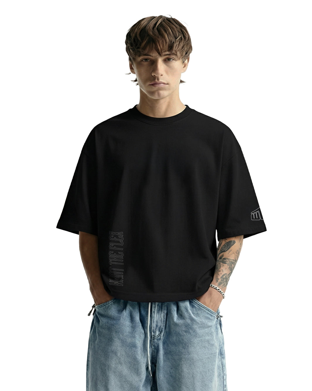 Boxy Fit Tshirt For Men and Women – WHAT THE FLEX