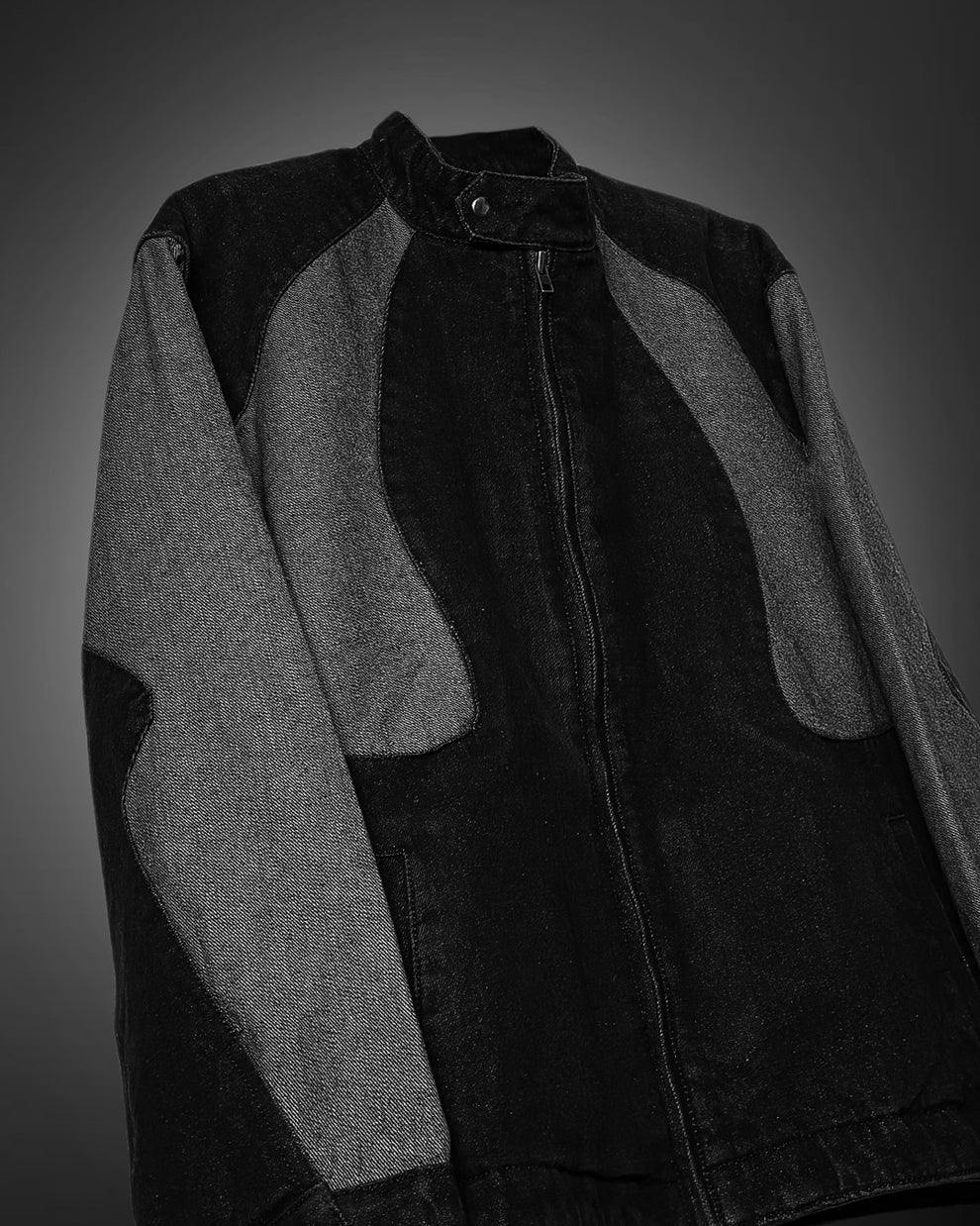 Buy Fusion Panel Denim Jacket | What The Flex – WHAT THE FLEX