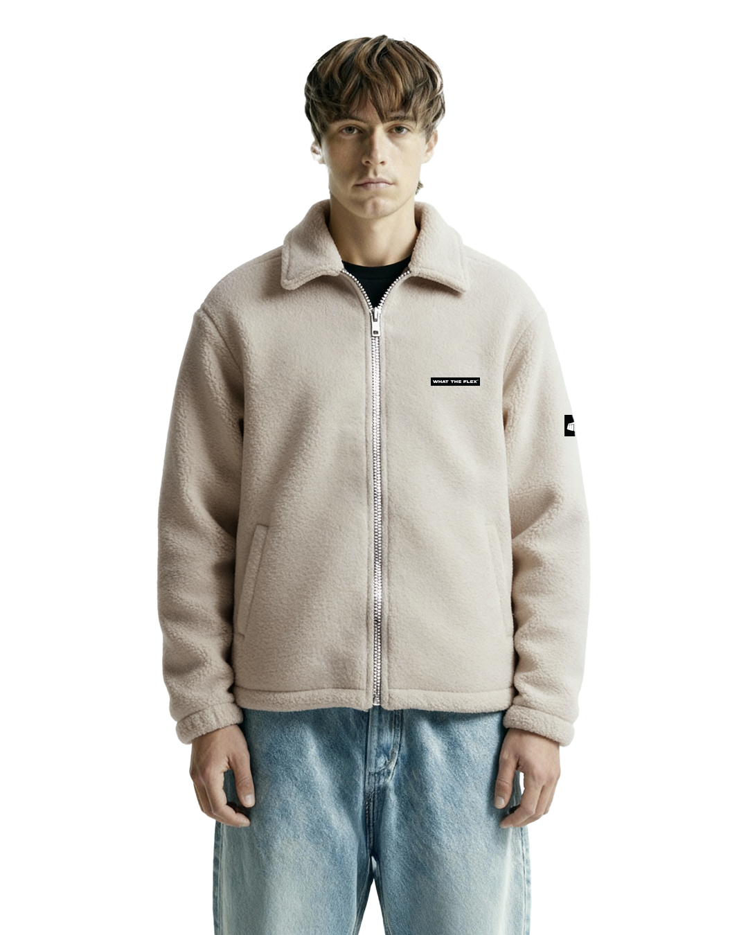 BUY No Distraction Off-White Cloud Feel Jacket – WHAT THE FLEX