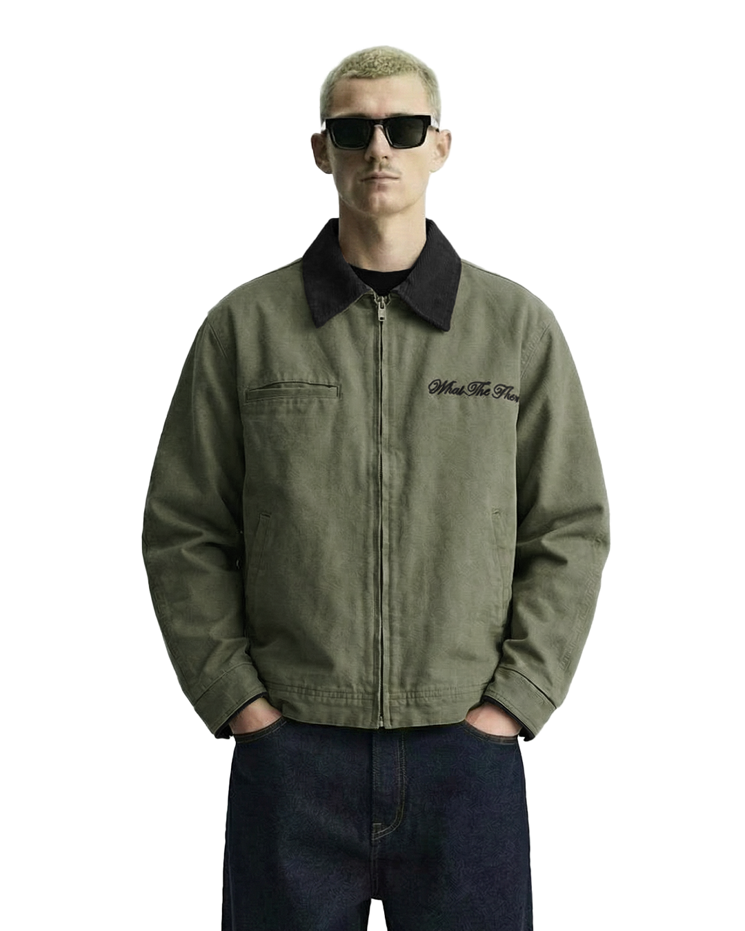 BUY Forest Olive Denim Cord Jacket – WHAT THE FLEX