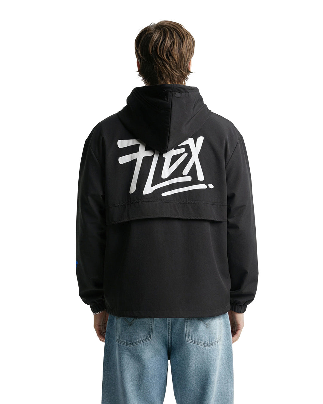 BUY Signature Black Air Nylon Hoodie – WHAT THE FLEX